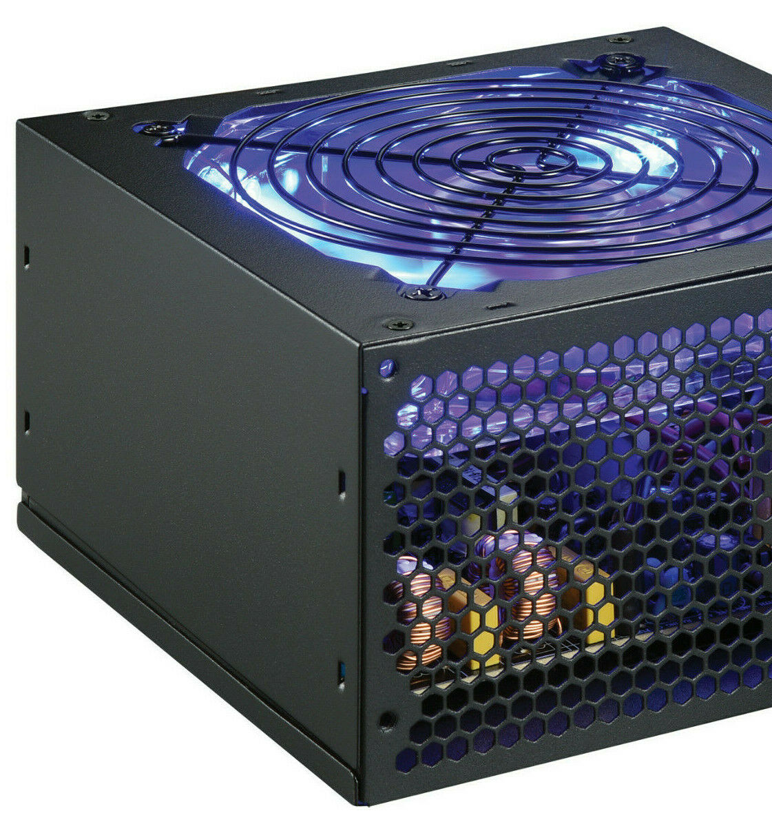 NEW SHARK TECHNOLOGY® 600W LED Gaming 2x PCIe PC ATX 12V Power Supply ...